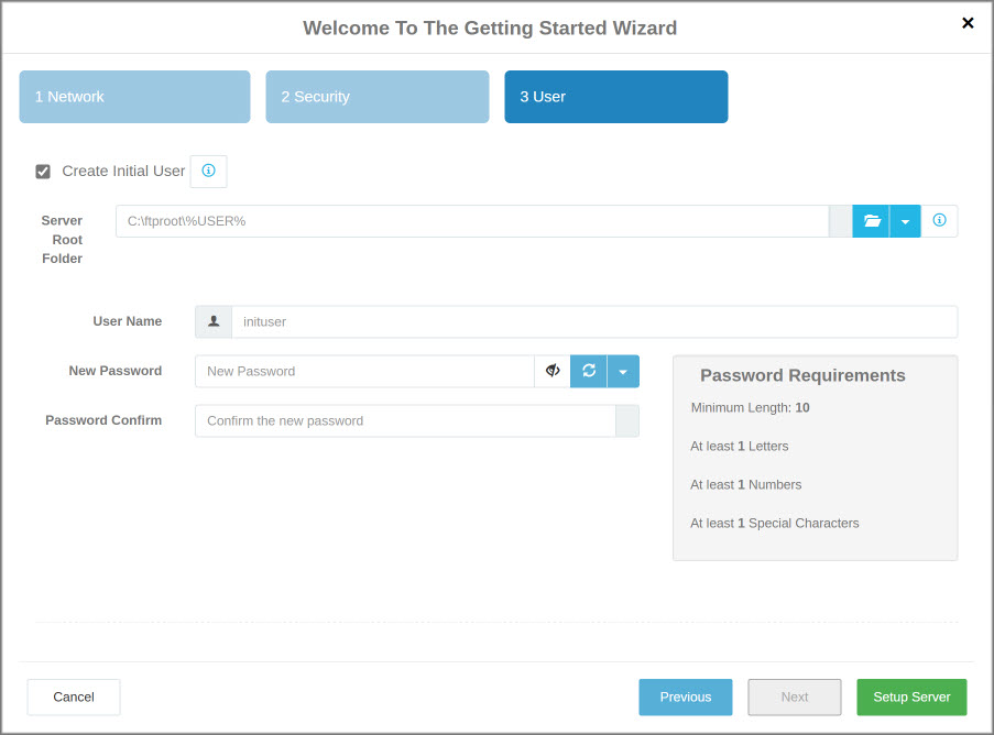 Initial Setup Wizard – Cerberus Support