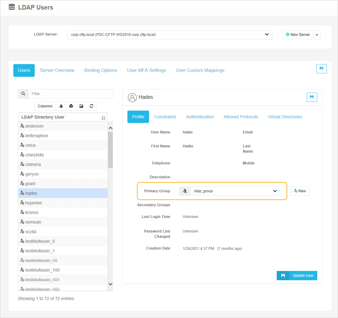 How do I manage 2FA for an LDAP User in Cerberus? – Cerberus Support